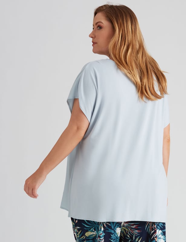 Autograph Woven Front Back Top