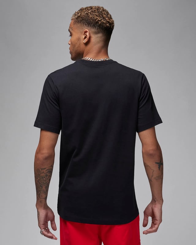 Nike Air Jordan Graphics T Shirt In Black