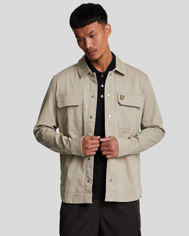 Lyle & Scott Bedford Cord Overshirt Brown