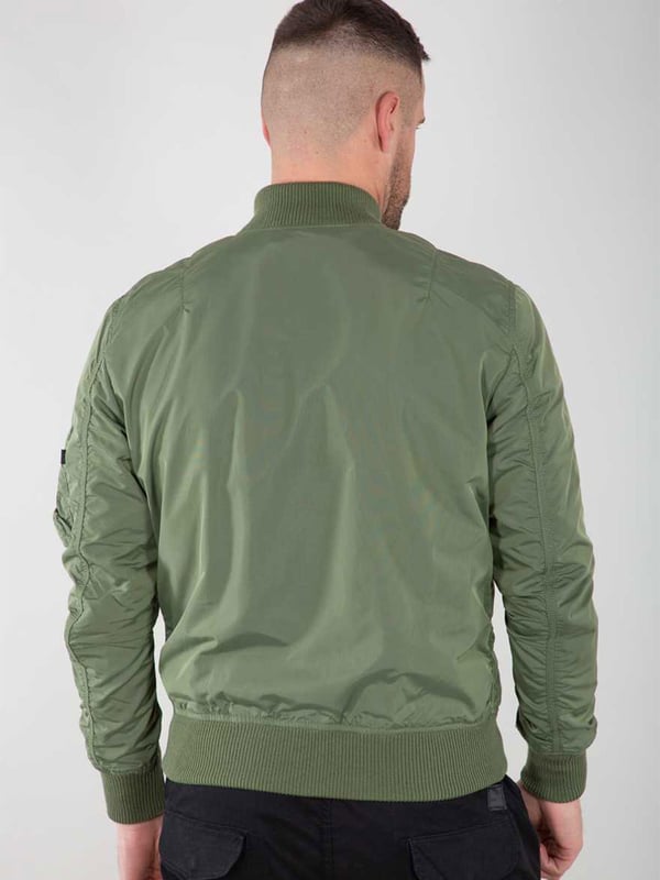 Alpha Industries Men's MA-1 TT Bomber Jacket in Sage Green