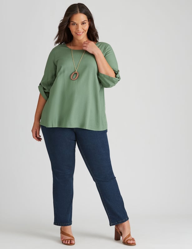 Womens Autograph Denim Bootleg Regular Jeans - Plus Size