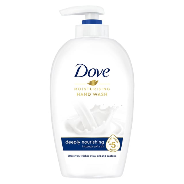 Dove Caring Hand Wash for Moisturised and protected Hands, 3 Pack of 250ml