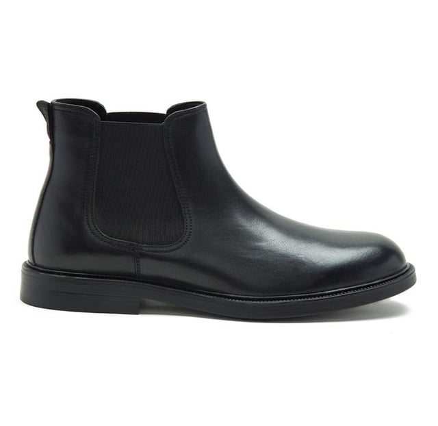 Thomas Crick Ladd Leather Black Mens Chelsea Boots
