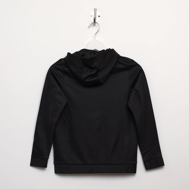 Boy's Castore Junior Zip Through Hoodie in Black