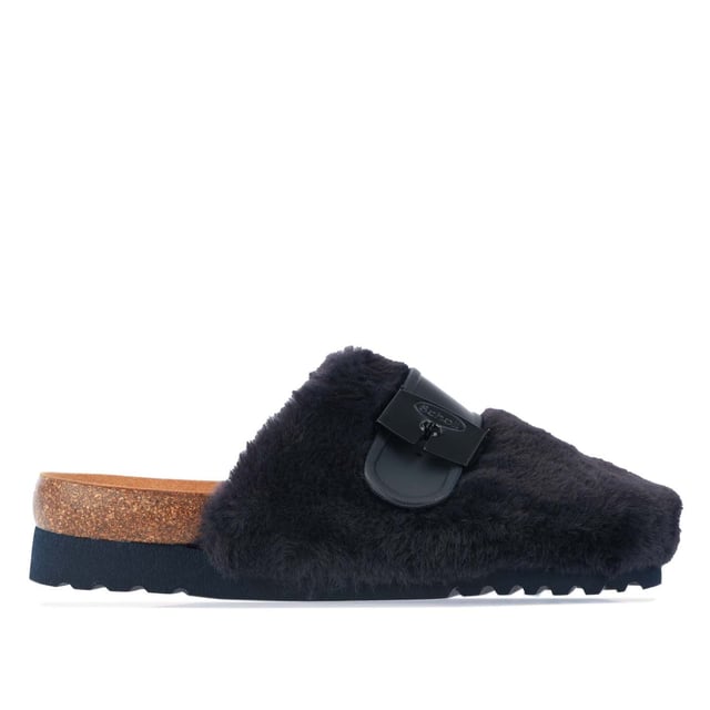 Women's Scholl Alaska Slide Slippers in Navy