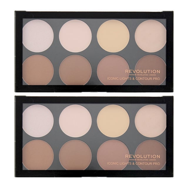 Revolution Iconic Lights & Contour Pro - Blush Palette 8 x 1.6g x 2