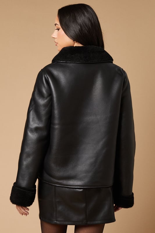 Shearling Bonded Short Jacket