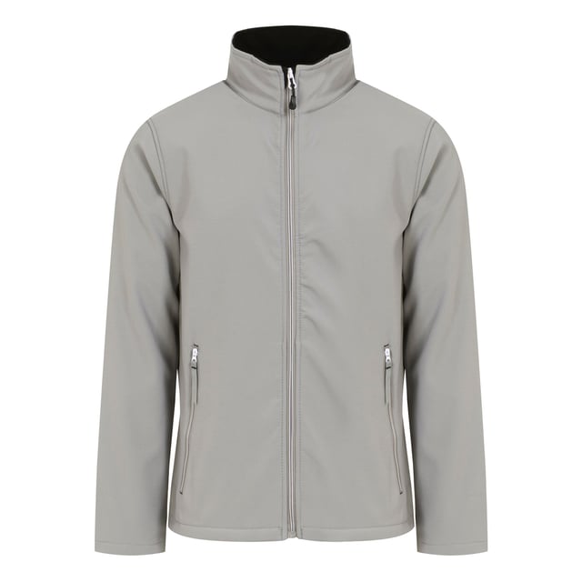 Regatta Mens Ascender Plain Double Layered Soft Shell Jacket (Mineral ...