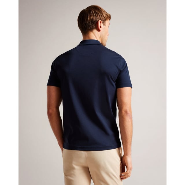 Men's Ted Baker Zeiter Slim Soft Touch Polo in Navy
