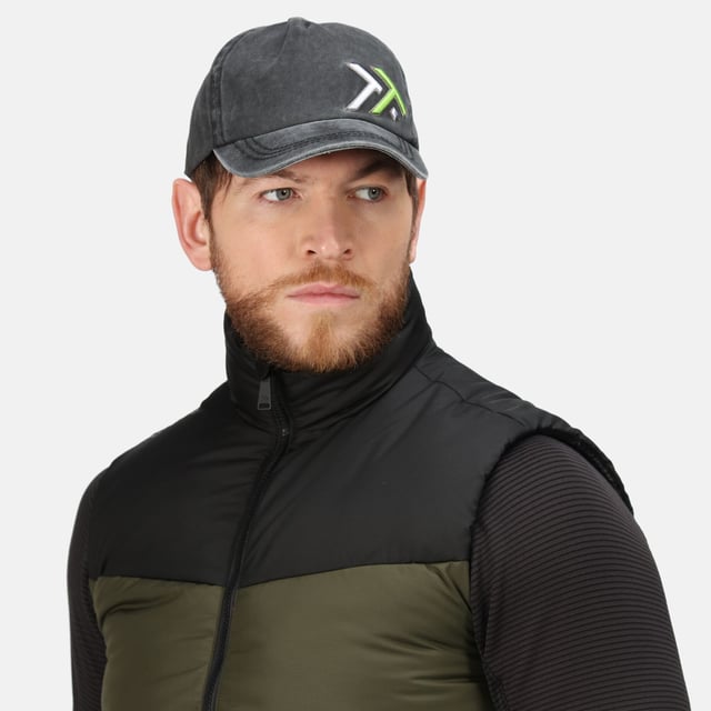 Regatta Mens Tactical Baseball Cap (Black/Lime Green)