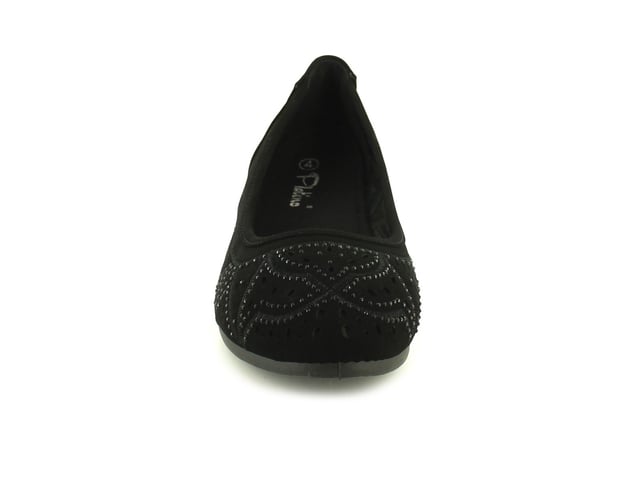 Platino Womens Shoes Wedges Tasha Slip On black