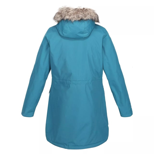 Regatta Womens/Ladies Sabinka Faux Fur Trim Parka (Dragonfly)