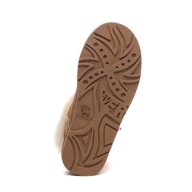 EVER AU Women Robin Horn Toggle button Mini Boots