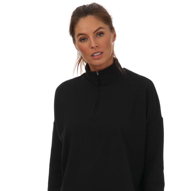 Women's Castore Active Crop Technical Sweatshirt in Black