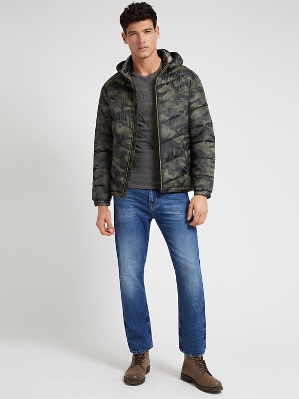 GUESS Mens Light Puffer Jacket
