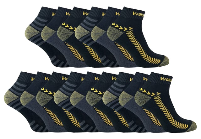 15 Paar Multipack Herren-Knöchelsocken | Low Cut Short Work Socks - 15 ...