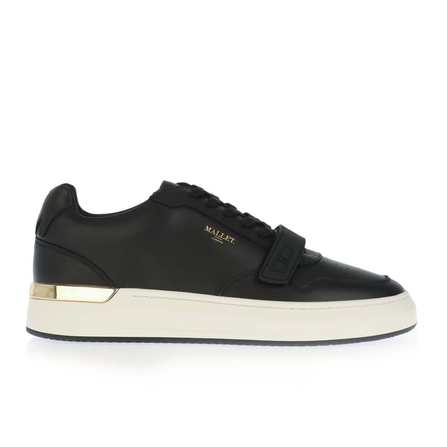 Men's Mallet Hoxton Wing Trainers in Black Gold