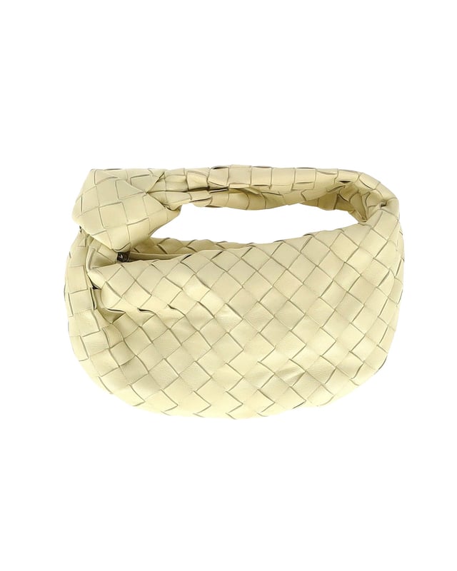 Bottega Veneta Mini Jodie Shoulder Bag in Cream Leather