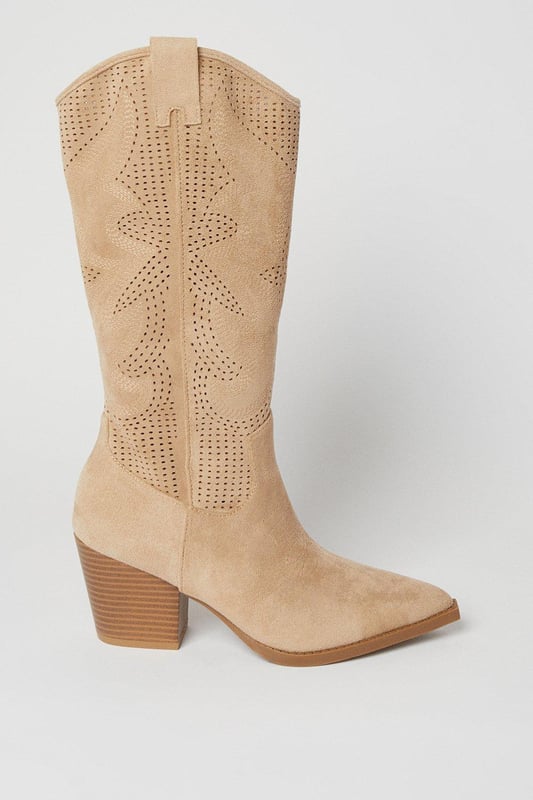 Jackson Cutwork Detail Western Calf Cowboy Boots