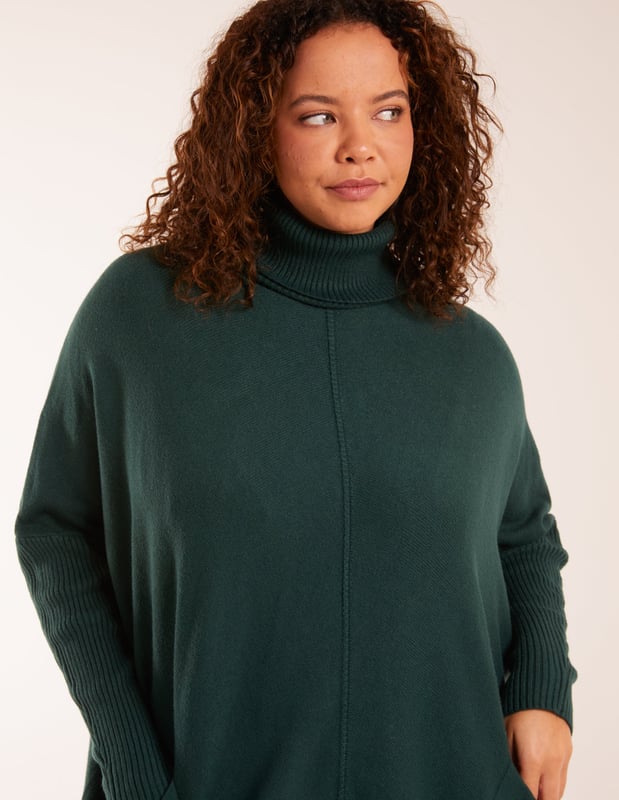 Roll Neck Pocket Jumper