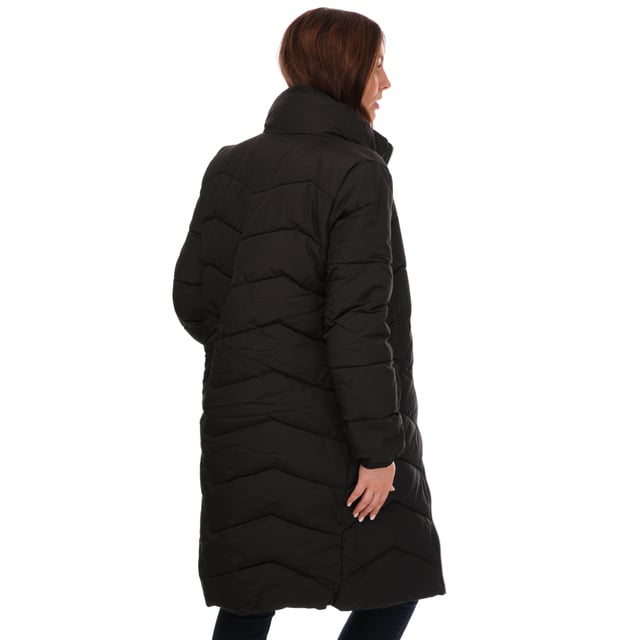 Women's Vero Moda Liga Long Padded Coat in Black