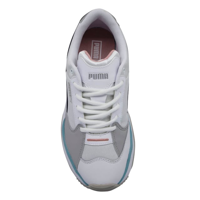 Puma Storm.Y Metallic/White Trainers - Womens