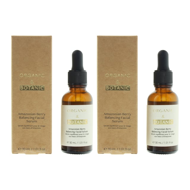 Organic & Botanic Amazonian Berry Balancing Facial Serum 30ml x2