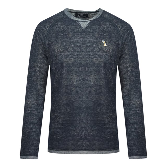 Aquascutum Jersey A Cuadros Con Logo Azul Marino Oscuro