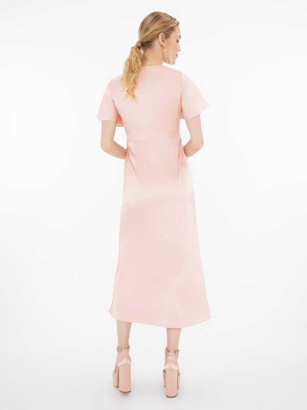 Mattox Midi Dress in Pink