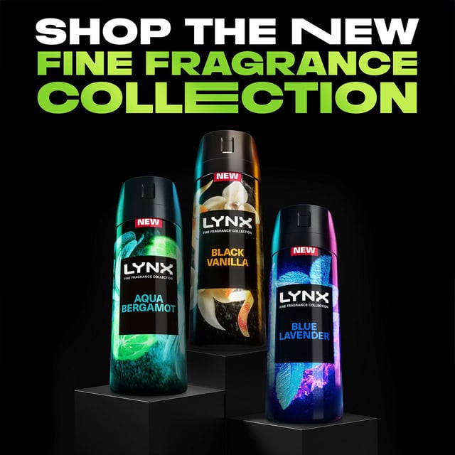 Lynx Fine Fragrance Collection Aqua Bergamot Deodorant Body Spray 150ml ...
