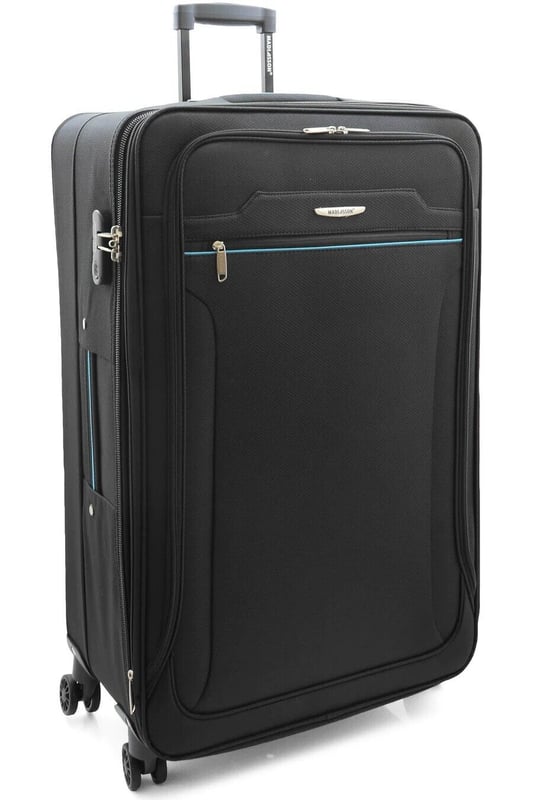 Lightweight Soft Suitcases 4 Wheel Luggage Travel Expandable