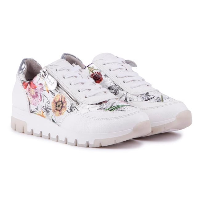 Jana Side Zip Flower Trainers