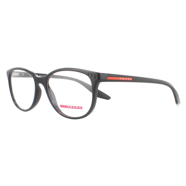 Prada Sport Rectangle Black Mens Glasses Frames