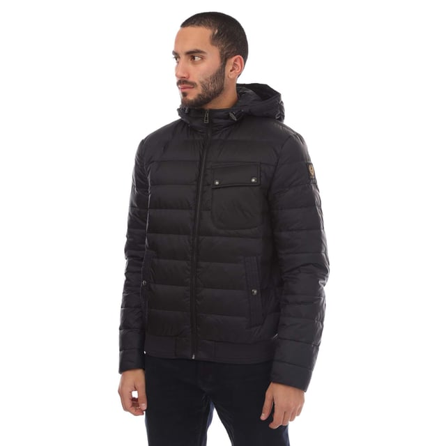 Men's Belstaff Down Filled Nylon Streamline Jacket in Navy