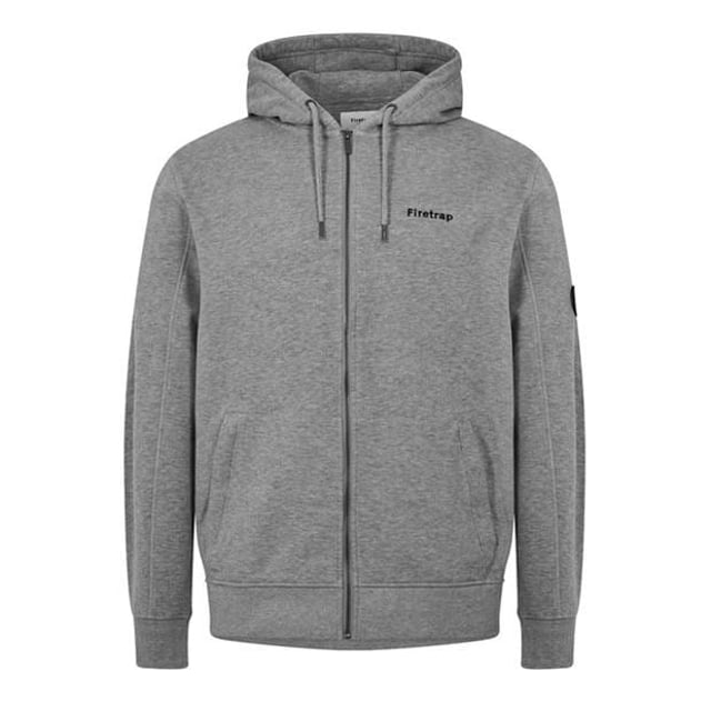 Men's Firetrap Brunel Full Zip Hoodie in Grey