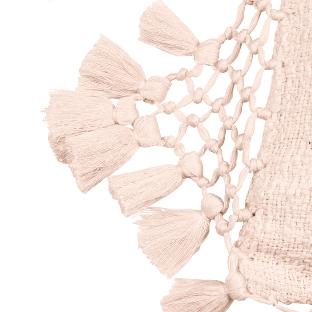 Yard Anko Macrame Tasselled Polyester Filled Cushion
