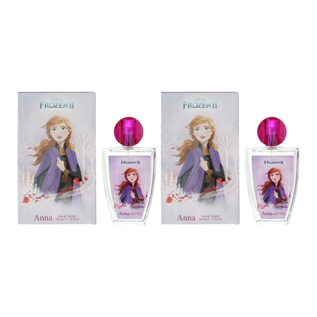 Disney Frozen 2 Anna Eau De Toilette 100ml Spray For Her X 2