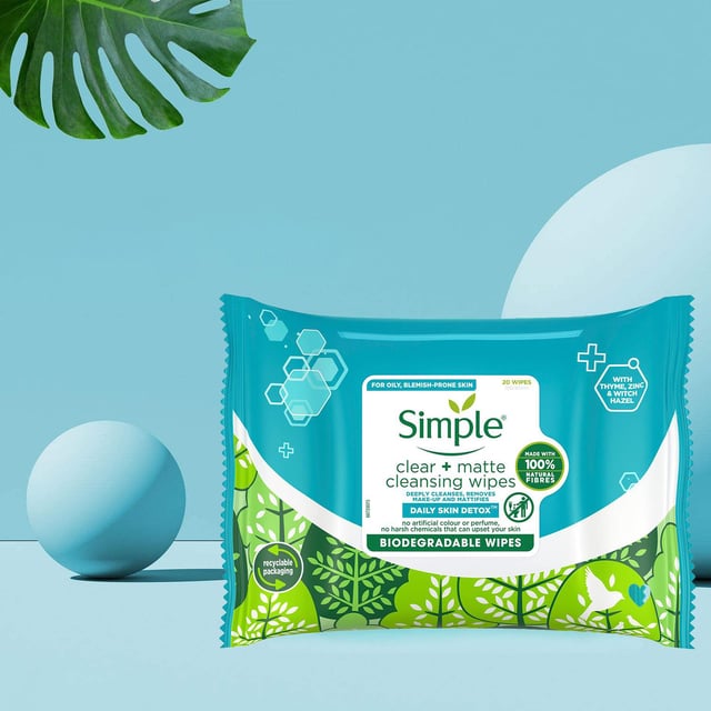 Simple Daily Skin Detox Purifying Face Wash, 150ml, 6 pack