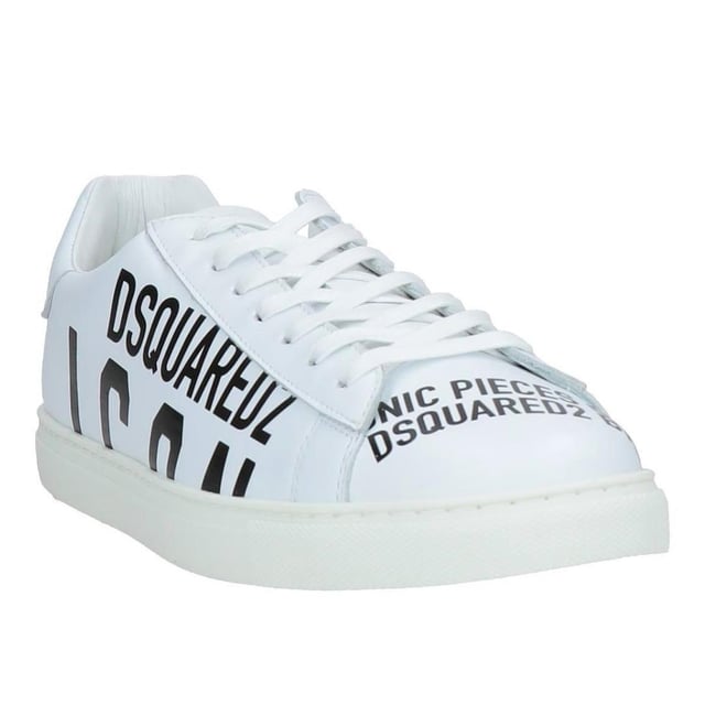 Dsquared2 Icon Print Low Top Weiß Turnschuhe