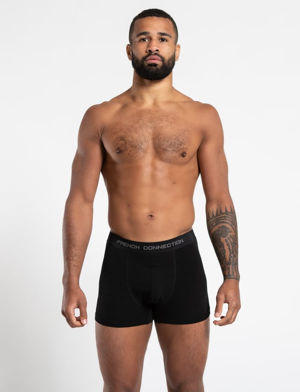 Black 5 Pack Cotton Boxers