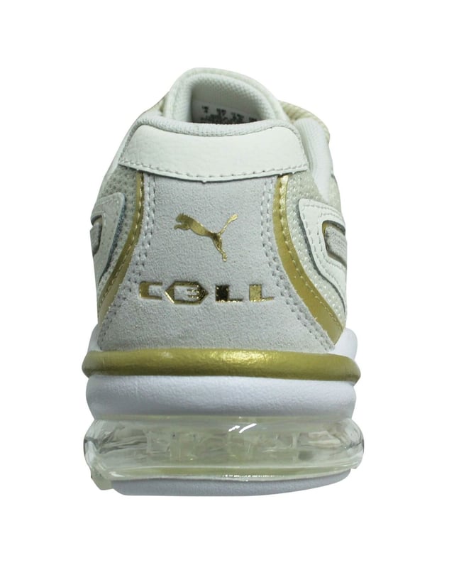 Puma CELL Stellar Soft White Leather Low Lace Up Damestrainers 370948 02