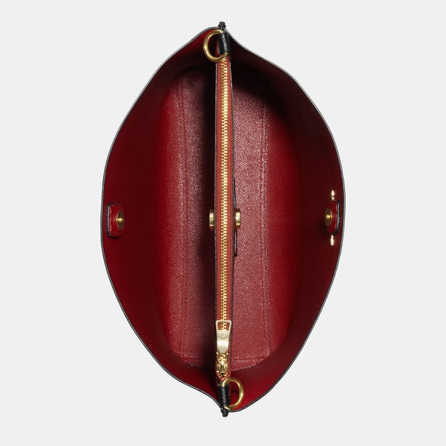 Double Face Leather Mollie Bucket Bag