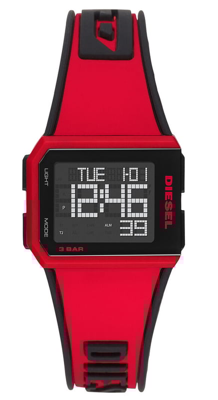 Diesel Chopped Men's Red Watch DZ1923