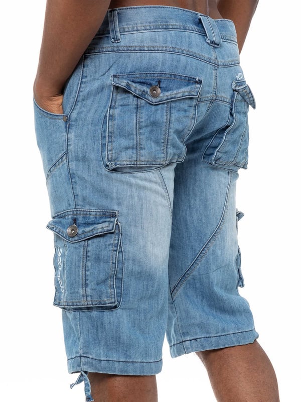 Kruze Mens Cargo Combat Shorts