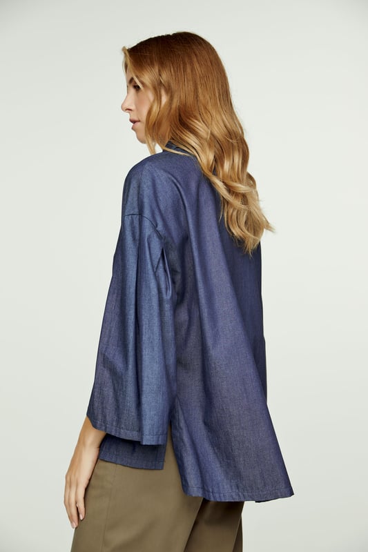 Indigo Denim Style Jacke