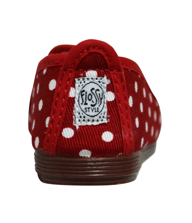 Flossy Gallur Kids Red/White Plimsolls