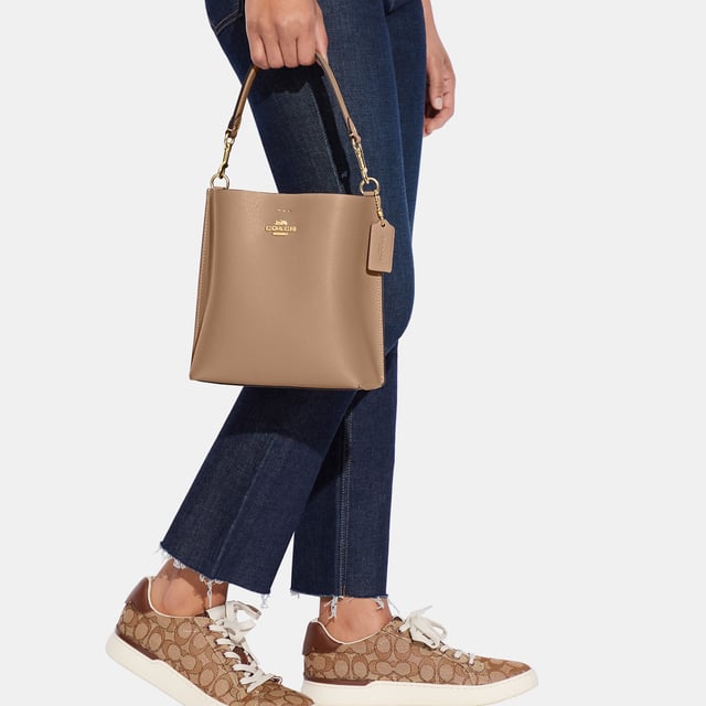 Double Face Leather Mollie Bucket 22 Bag