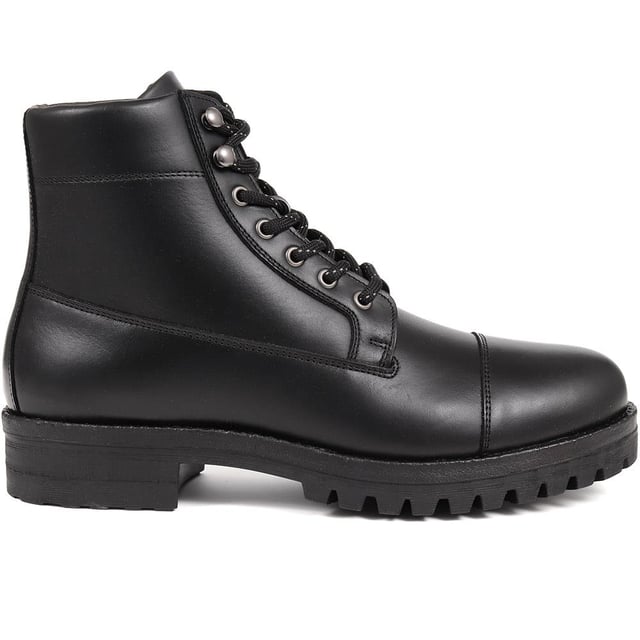 Jones Bootmaker Leather Lace-Up Boots