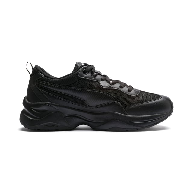 PUMA Womens Cilia Trainers Sports Shoes - Black