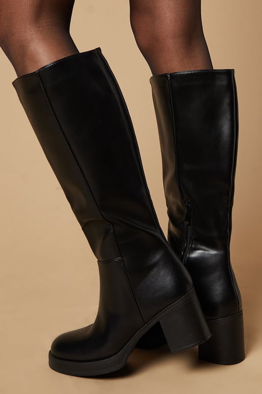 Katrina Medium Heel Platform Knee Boot